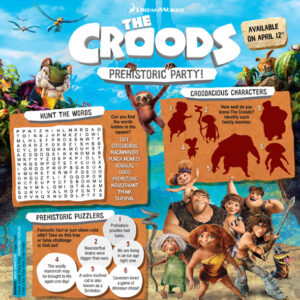 Have fun with The Croods - Activity Sheet! - Fun Kids - the UK's ...