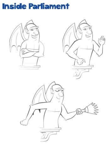 Monty the Gargoyle: Colouring In - Fun Kids - the UK's children's radio ...