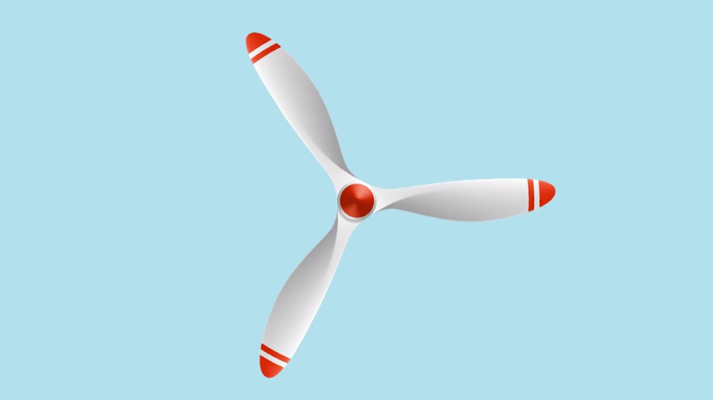 Cute Propeller Plane